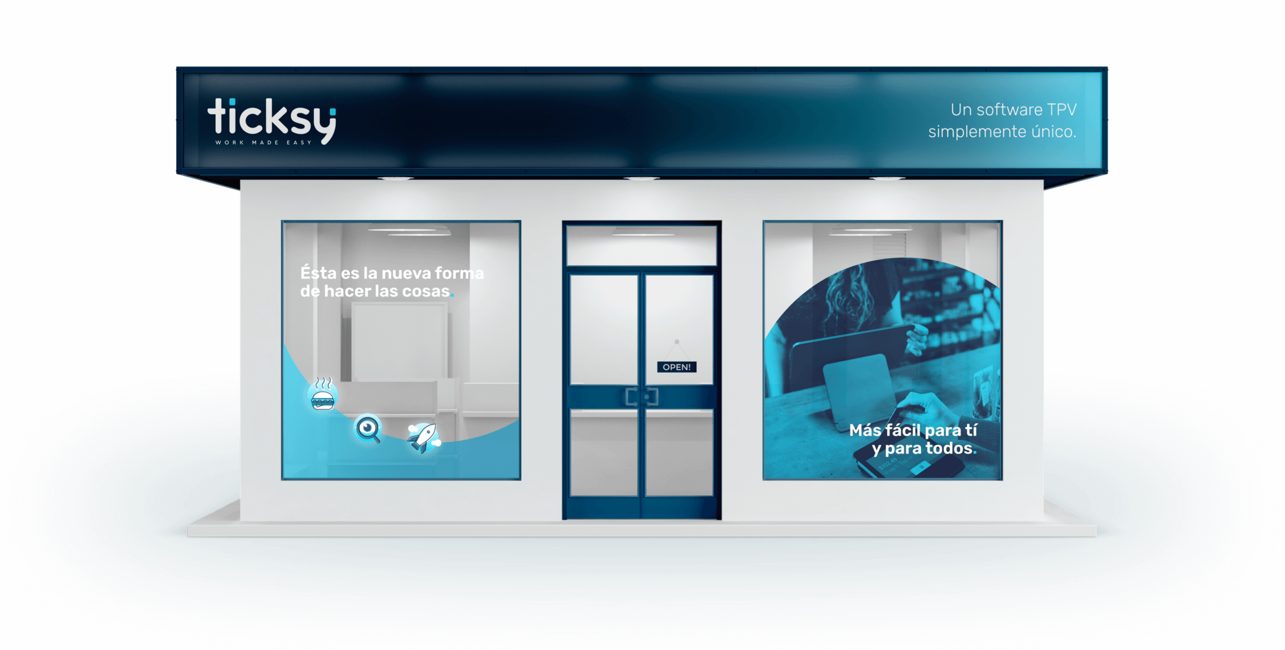Software TPV para Comercios · Potente y Moderno · Ticksy