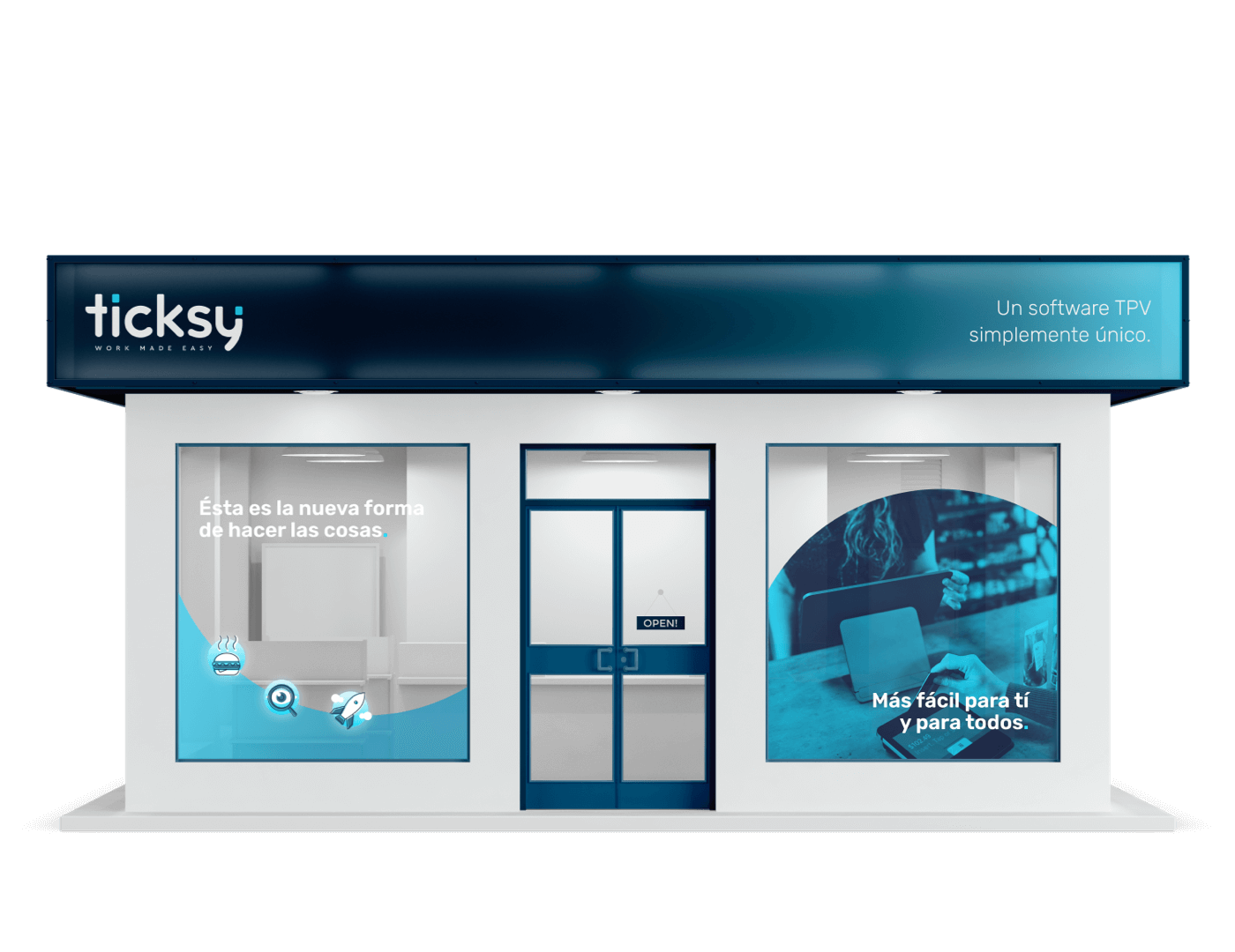 Software TPV para Comercios · Potente y Moderno · Ticksy
