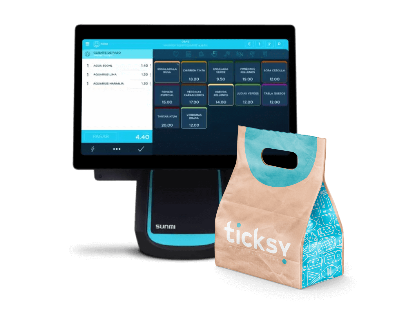 Software TPV profesional para Delivery y Take Away· Ticksy